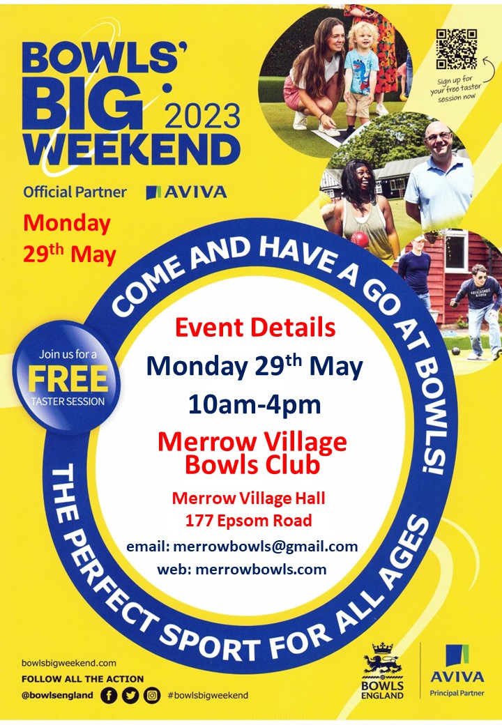 Bowls’ Big Weekend | Merrow Village Bowls Club